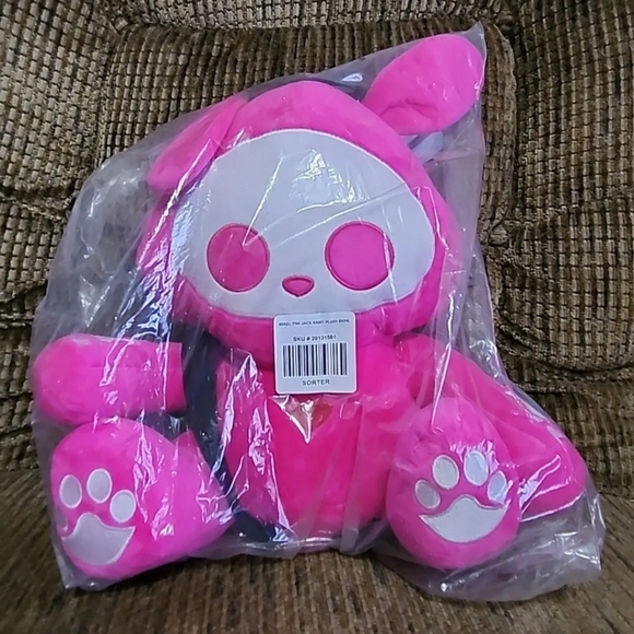 Skelanimals | Bags | Skelanimals Pink Jack The Rabbit Backpack Plush ...